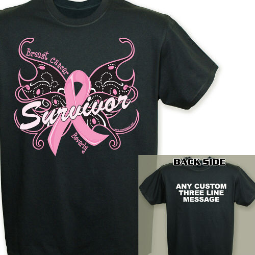 Butterfly Breast Cancer Survivor T Shirt