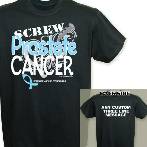 Screw Prostate Cancer T-Shirt | MyWalkGear.com