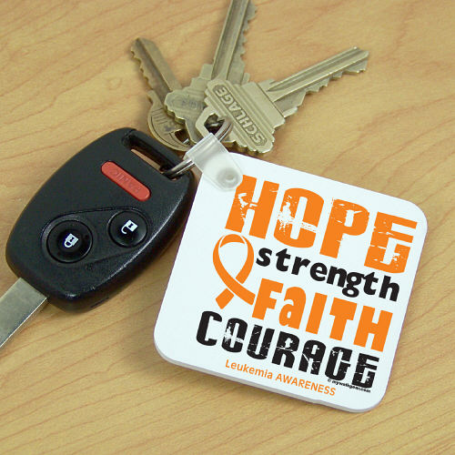 Leukemia Awareness Key Chain | MyWalkGear.com