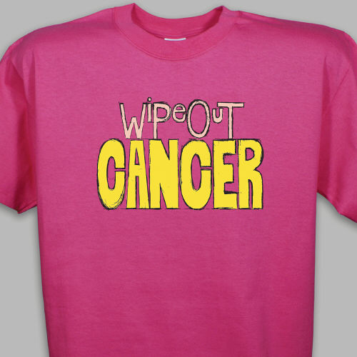 Wipe Out Cancer T-Shirt | MyWalkGear.com
