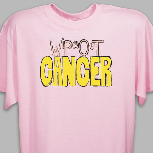 Wipe Out Cancer T-Shirt | MyWalkGear.com