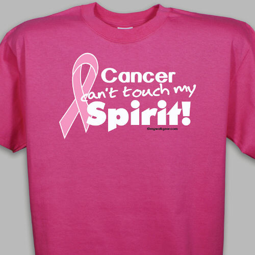 Pink Hope Ribbon Spirit T-Shirt | MyWalkGear.com