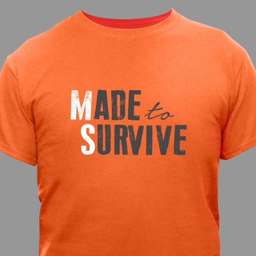 MS Awareness Survivor T-Shirt| MyWalkGear.com