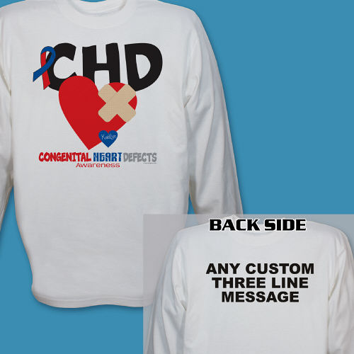 CHD Awareness Long Sleeve Shirt | MyWalkGear.com