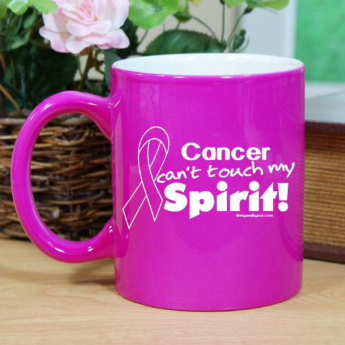 Cancer Awareness Two-Tone Mug | MyWalkGear.com