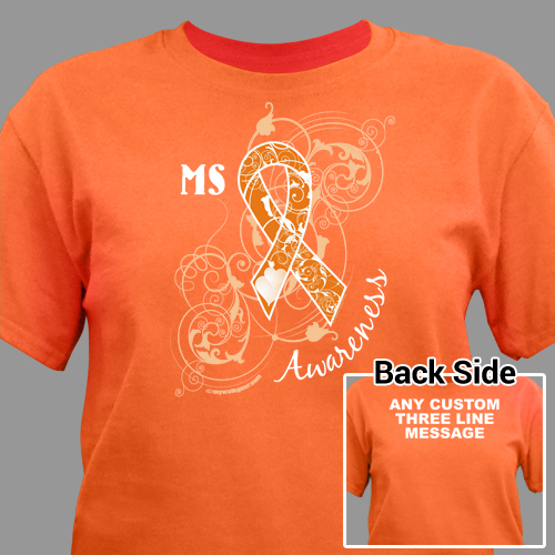 Personalized MS Awareness T-Shirt | MyWalkGear.com