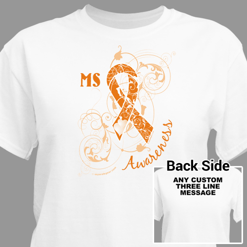 Personalized MS Awareness T-Shirt | MyWalkGear.com