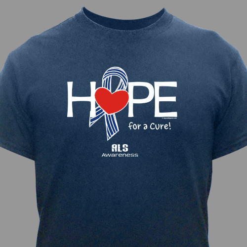 Hope For A Cure ALS Awareness T-Shirt | MyWalkGear.com