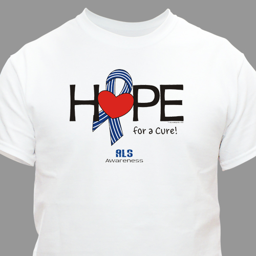 Hope For A Cure ALS Awareness T-Shirt | MyWalkGear.com