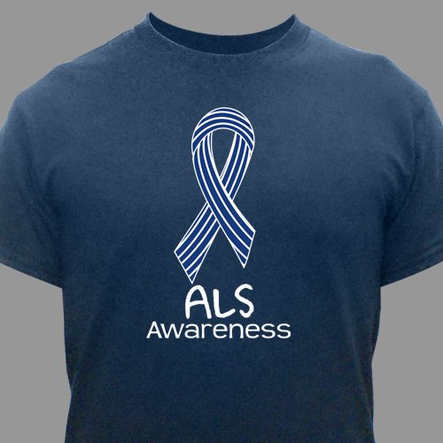ALS Awareness Ribbon T-Shirt | MyWalkGear.com