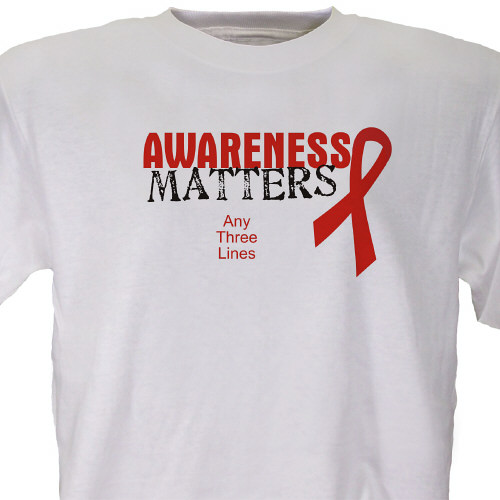 Awareness Matters Personalized T-shirt | MyWalkGear.com