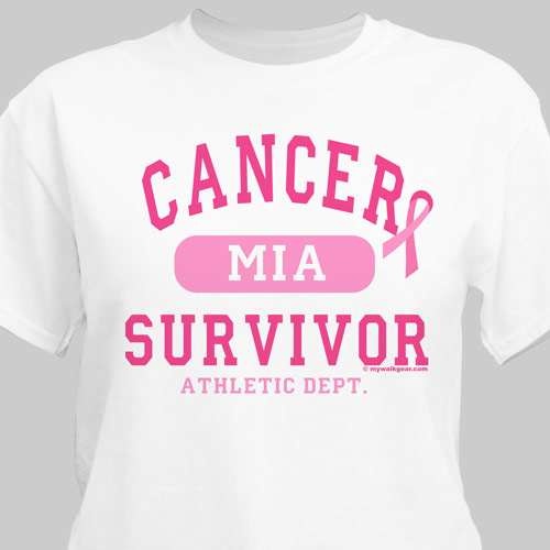 Breast Cancer Survivor Athletic Dept Personalized T Shirt